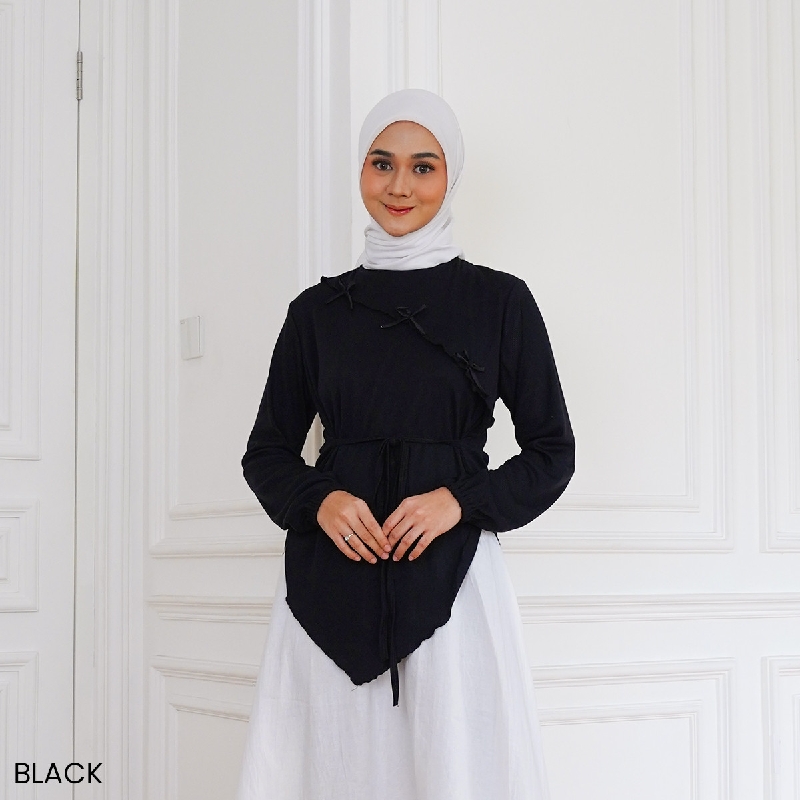 B45 COD RO JKT MW99 Atasan Lengan Panjang Pita Knit Emi - MasterCash